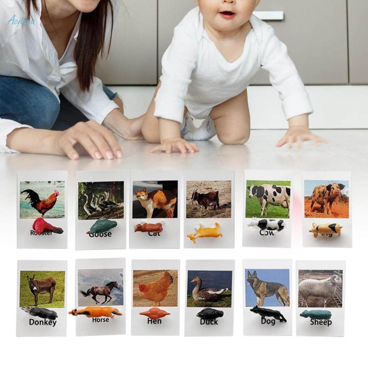 Kids Learning Card Sturdy Animal Matching Card for Children Babies ...