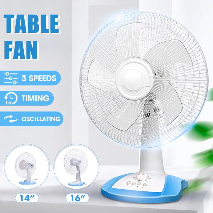 55W 14''/16'' Table Appliances Fan 1-hour Timing - 16 inch timing type table fan extension line ...