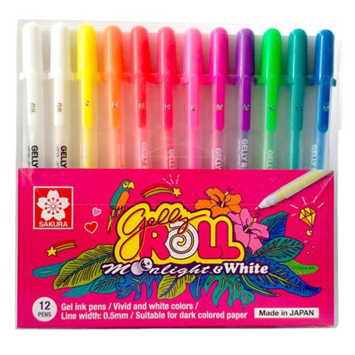Sakura Gelly Roll Moonlight & White Set of 12 Pens | Daraz.com.bd