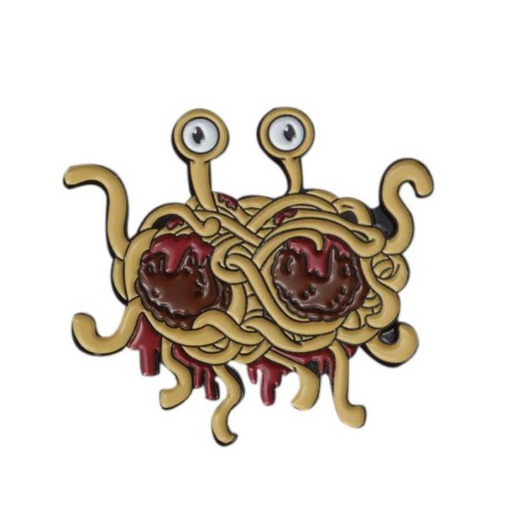 Monster Pin Fsm Enamel Pin Ramen Funny Flair Brooch Denim Jeans Shirt ...