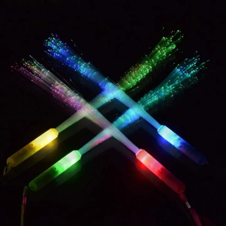 Illuminated Lamp Holiday Favors Led Flashing Stick Optic Wands Luminous ...