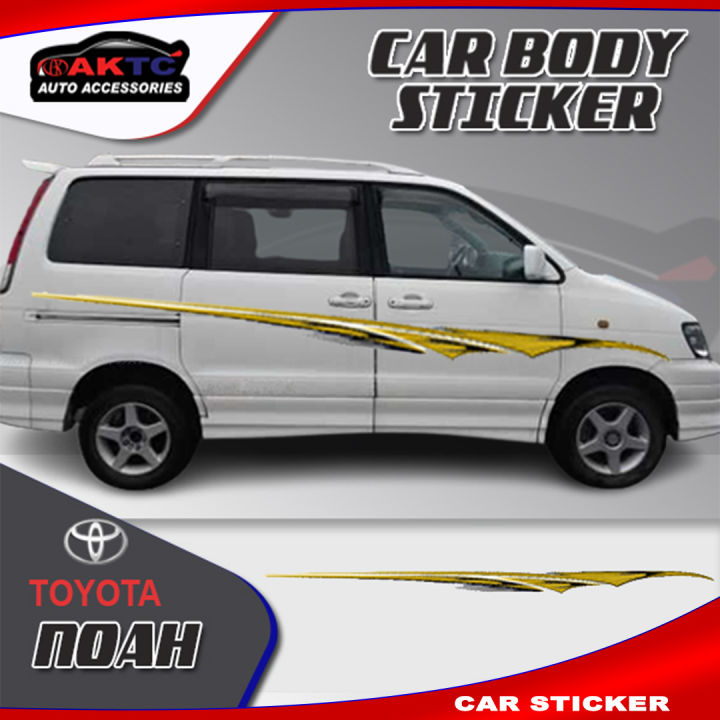 TOYOTA NOAH body sticker car vinyl sticker car graphics decals car side ...