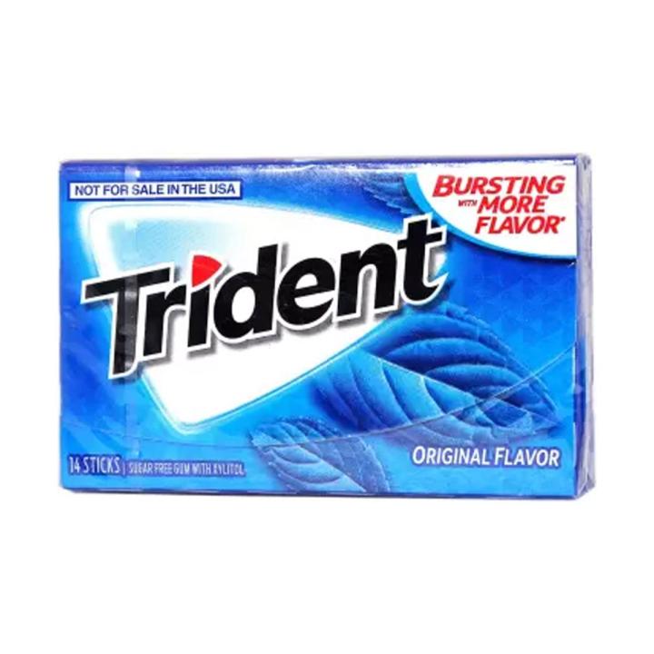 Trident Original Flavor Sugar Free Gum - 14 Sticks | Daraz.com.bd