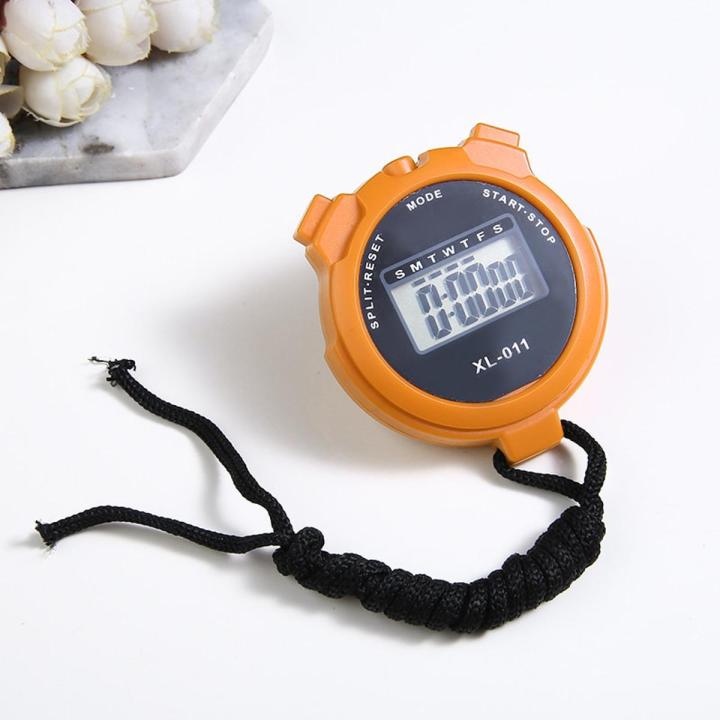 XL-011 LCD Chronograph Handheld Sports Timing Stopwatch Fitness Timer ...