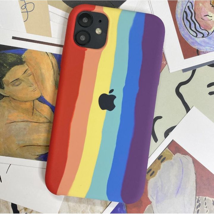 Apple iPhone 12 Rainbow Series Silicone case | Daraz.com.bd