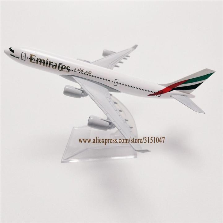 【Lejia】16cm Air Arab 340 A340 Airlines Plane Model Alloy Diecast Model ...