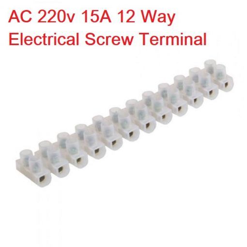 15Amp 12 Way Electrical Cables Joint Terminals AC 220V 15A 12 Point ...