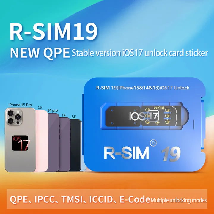 R-SIM19 NEW QPE Stable IOS17 Release Card For The Full Range Of Apple 6 ...