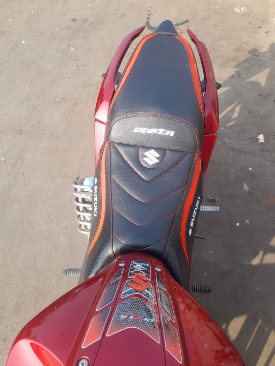 Suzuki Gixxer red modified seat cover | Daraz.com.bd
