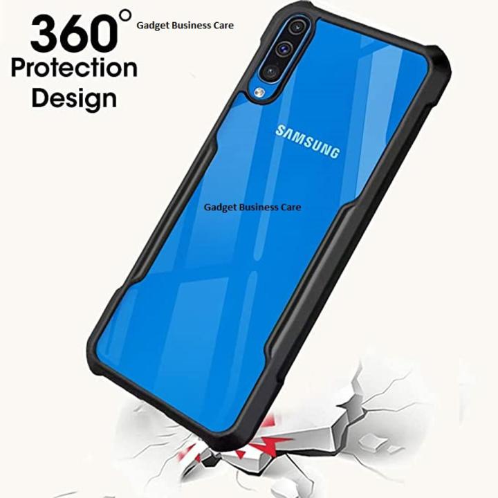 For Samsung Galaxy A50 / A30s Hard Case Transparent Silica Gel Matte ...