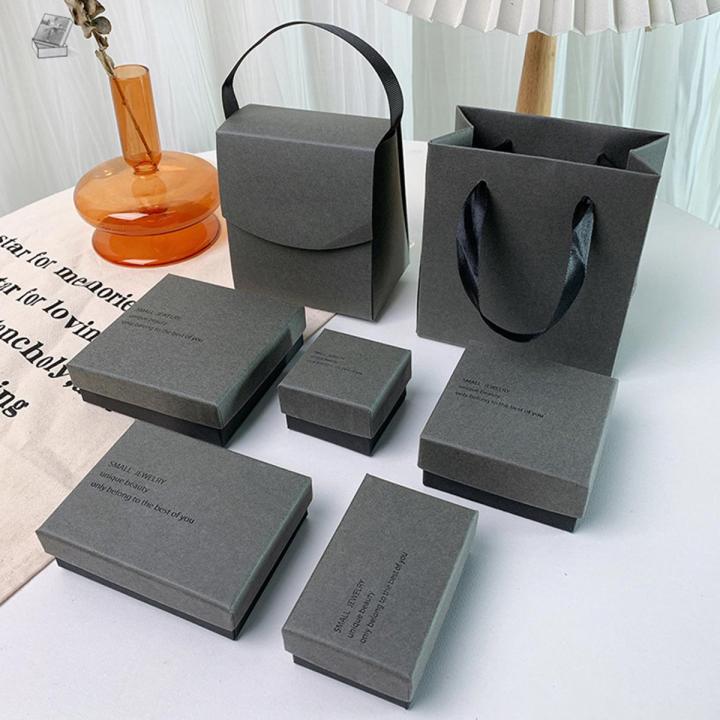 Earrings Gray Black Packaging Paper Case Package Case Jewellry ...