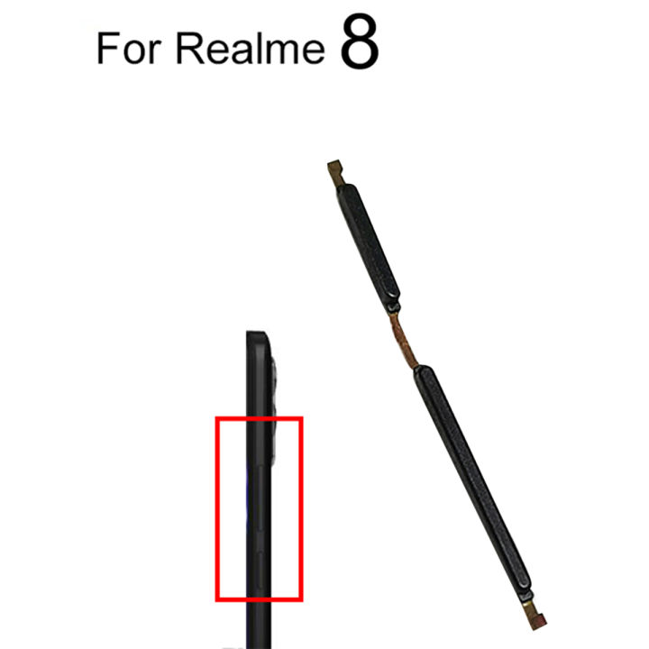 Realme 8 4G RMX3085/8 Pro RMX3081 External Side Buttons Power On/Off ...