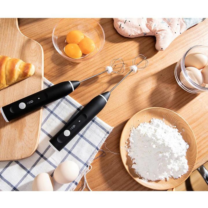 Electric Coffee Mixer 3-Speed Adjustable Handheld Milk Shaker ...
