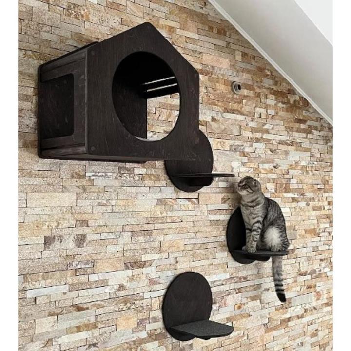 Modern Cat Wall Furniture Set Cat Bed Pet Furniture House for Cats ...