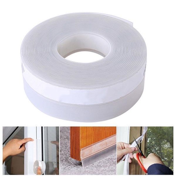 Self Adhesive Door Seal Strip 3Meter for Window Door Bottom Silicone ...