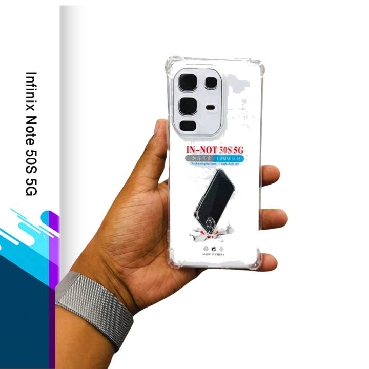 For Infinix Note 50s 5G - USG Premium Silicone Case Crystal Clear Soft ...