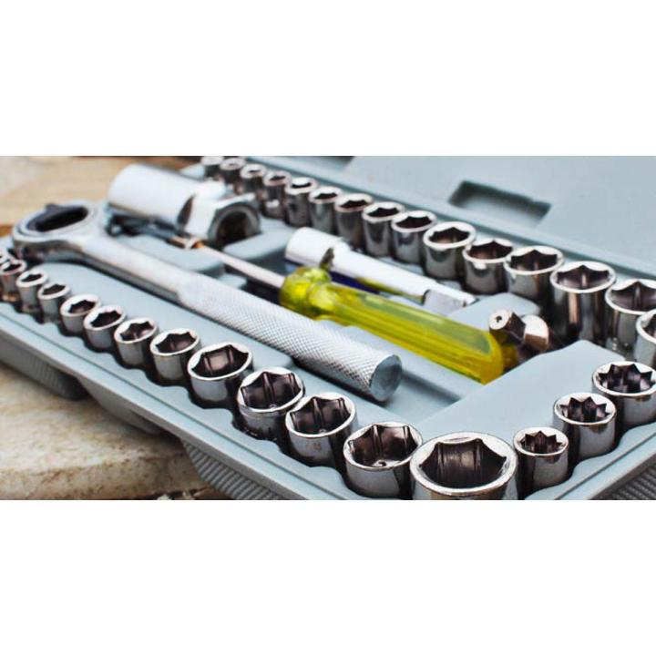 Aiwa 40Pcs Combination Socket Wrench Set Ratchet Tool Kit Set ...