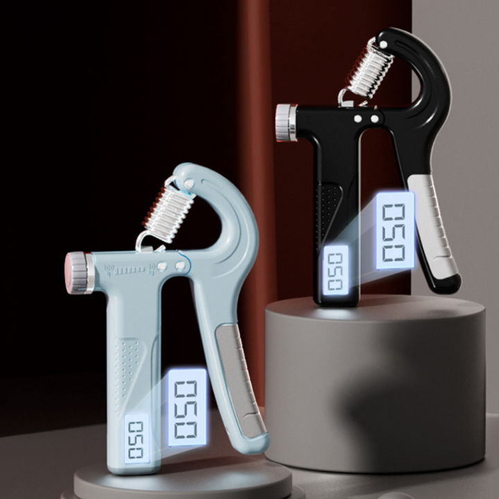100KG Hand Grip Strengthener Adjustable Resistance with Counter Hand ...