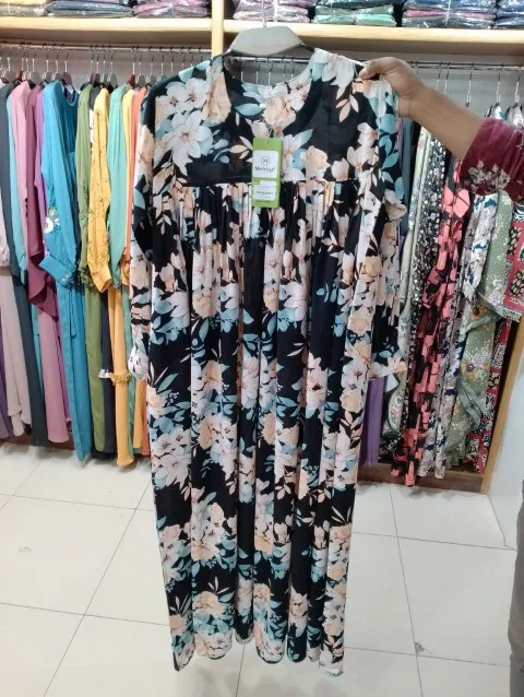 Premium Dubai Cherry Fabric Abaya Borka Without Hijab Irani Stylish ...