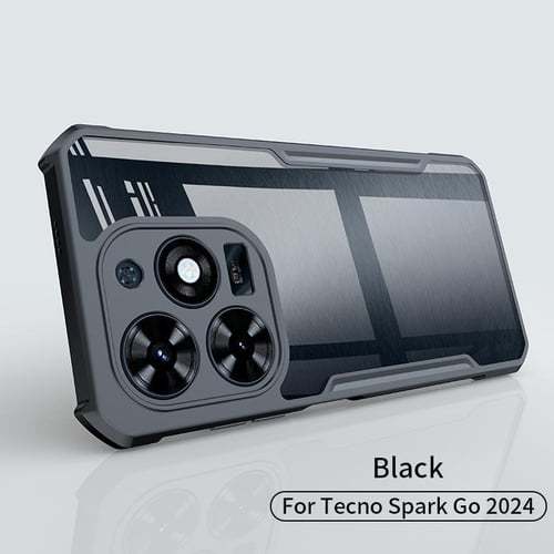 For Tecno Spark Go 2024 Luxury Stylish Case Clear Transparent Back ...