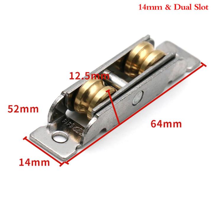 Stainless steel window pulley wheels track door roller casters Hardware ...