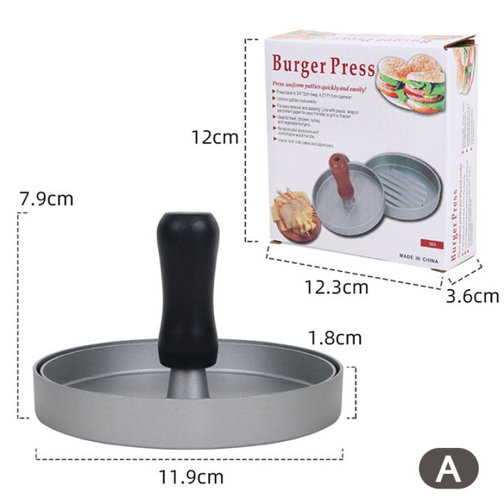 High Guality Round Hamburger Mold Aluminum Alloy Hamburger Meat Beef ...