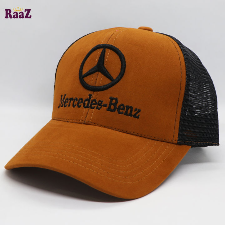 Brown Mercedes Embroidery Logo Half Net Cap | Daraz.com.bd