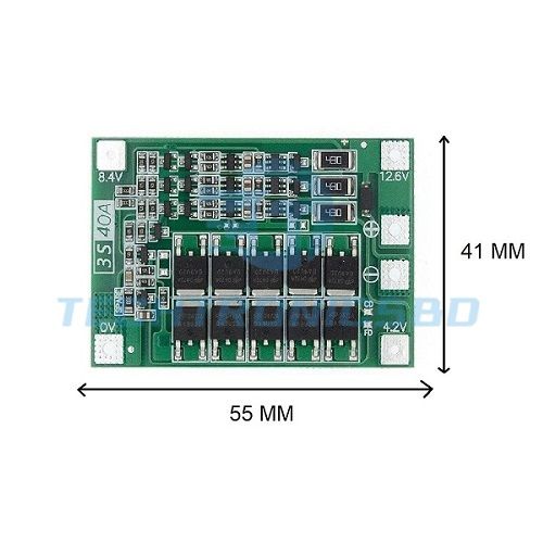 3S 40A Balance BMS Circuit Module | 12.6V Li-ion Lithium Battery ...