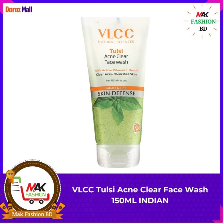 VLCC Tulsi Acne Clear Face Wash 150ML INDIAN | Daraz.com.bd