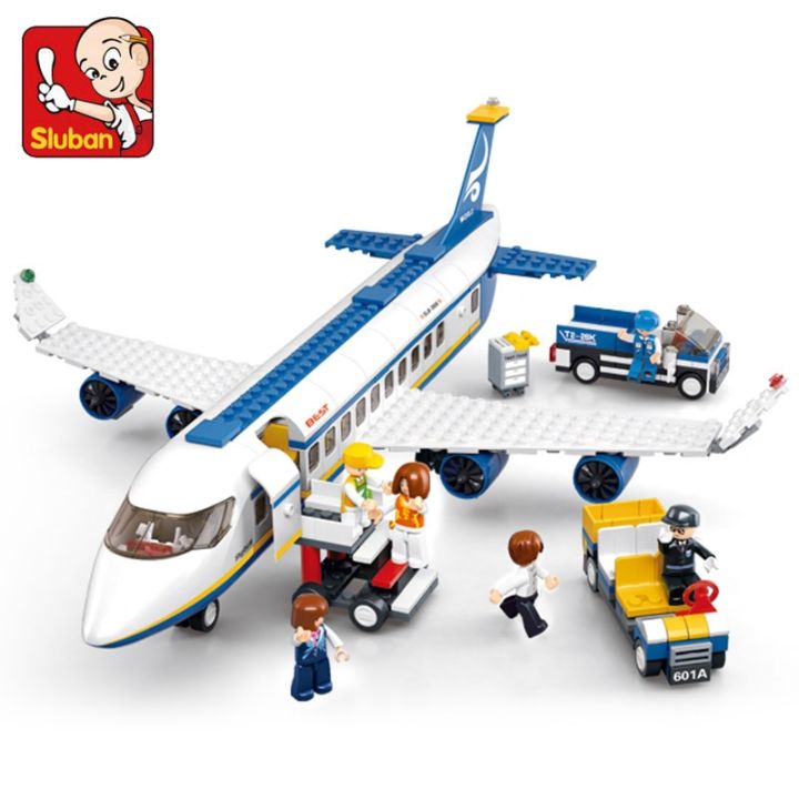SLUBAN City Aviation Airport Airplane Passenger Plane Bus Classic MOC ...