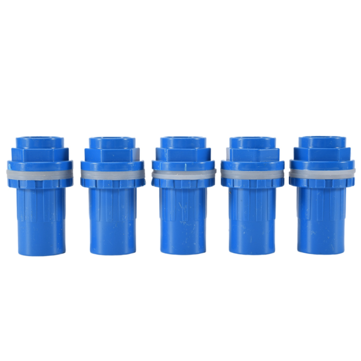 5PCS 25mm Pipe Connectors Thicken Fish Tank Drain Pipe Joints Garden Irrigation Water Supply ...