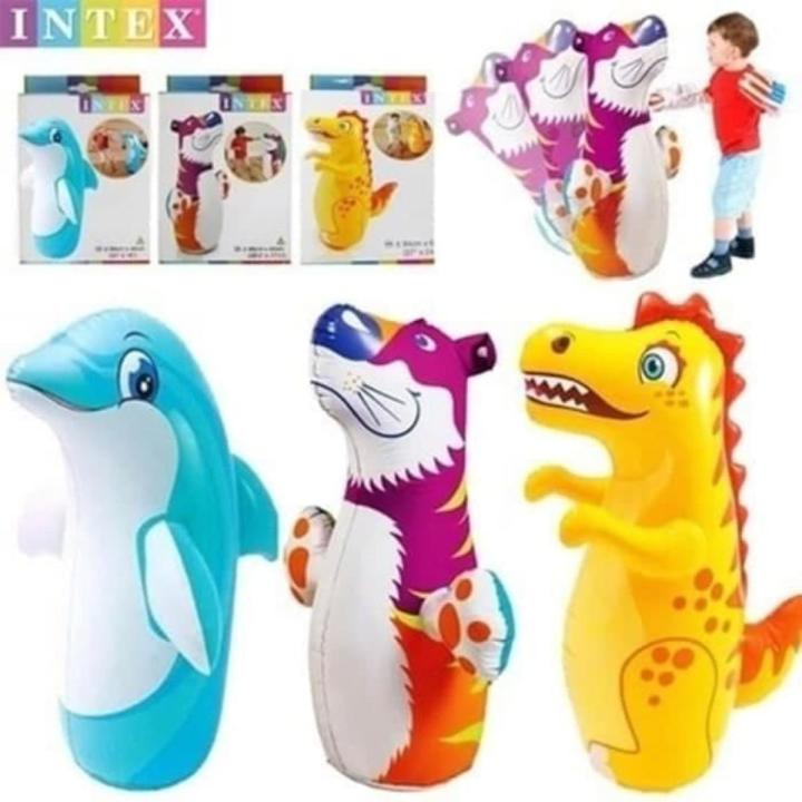 INTEX 3D Bop Bag - Inflatable Blow Up Punching Bag , Toy Gift Kids Fun ...