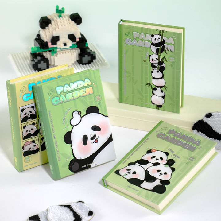 （New）Panda Online Flower Panda Garden erie A7 Pocket Notebook Cute ...
