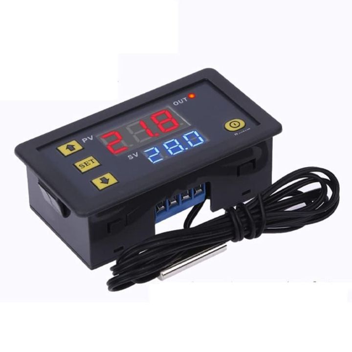 AC110-220V Digital Temperature Controller Heating Cooling -50℃ to 120℃ Thermostat Switch Sensor ...