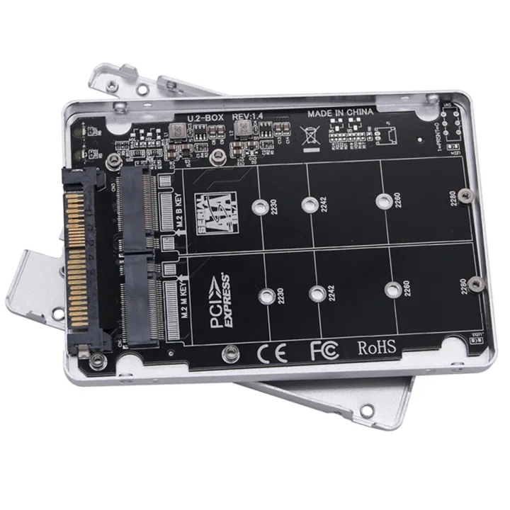 M.2 SSD To U.2 Adapter Card M.2 NVMe SATA-Bus NGFF SSD To PCI-e U2 SFF ...