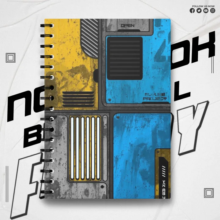 Notebook Colorful Wall Theme Design Writing Journal Pad K785 | Daraz.com.bd