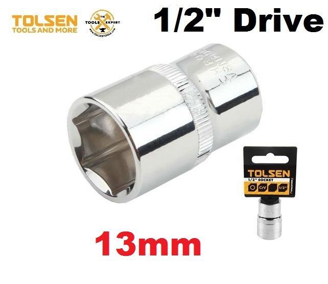 TOLSEN 13mm Socket Wrench 1/2" Drive Industrial Grade Model: 16513 ...