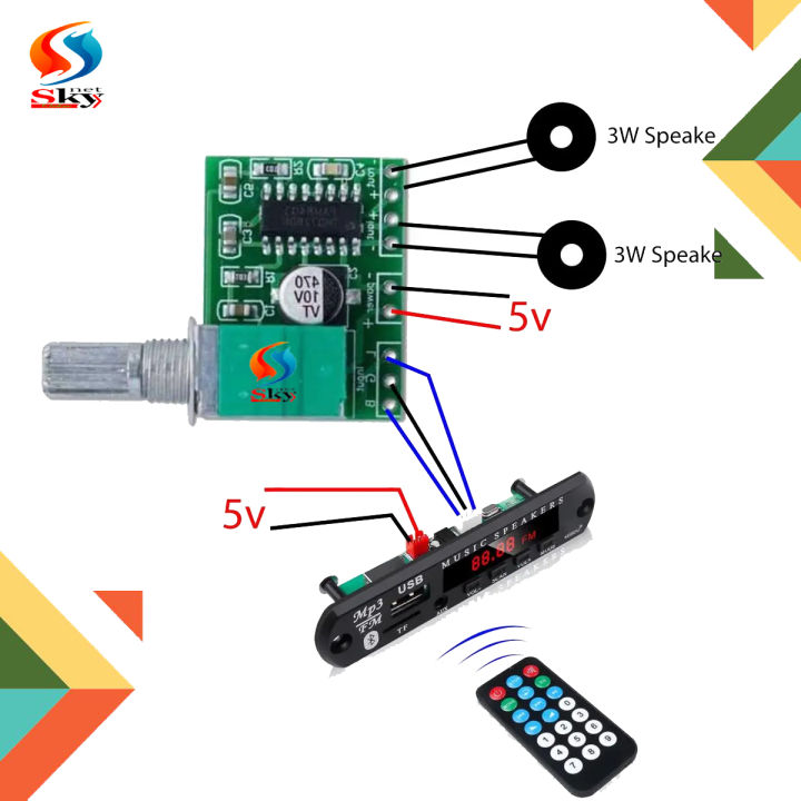 Car MP3 Decoder Board 5V 12V Bluetooth Car MP3 Amplifiers USB FM TF ...