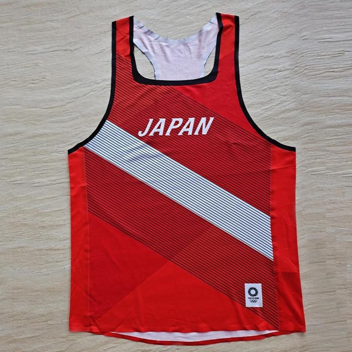 JAPAN National Team Man Fast Running Net Breathable Vest Speed ...