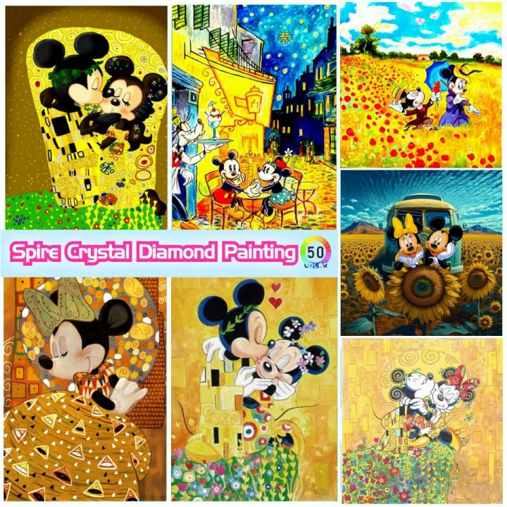 Disney Mickey Mouse Diy AB Diamond Painting New 2024 Kit Embroidery ...