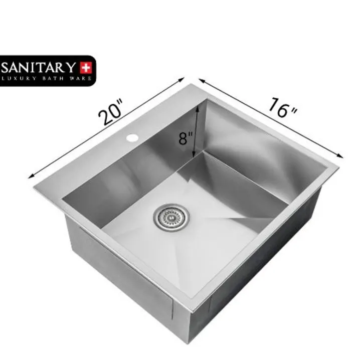 RFL Hand Crafted Kitchen Sink DELIGHT 20"x16" | Daraz.com.bd