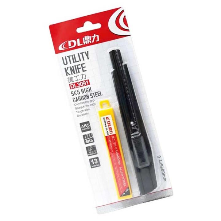 DL Utility Cutter And 5ps Extra Blade Dl 3091 | Daraz.com.bd