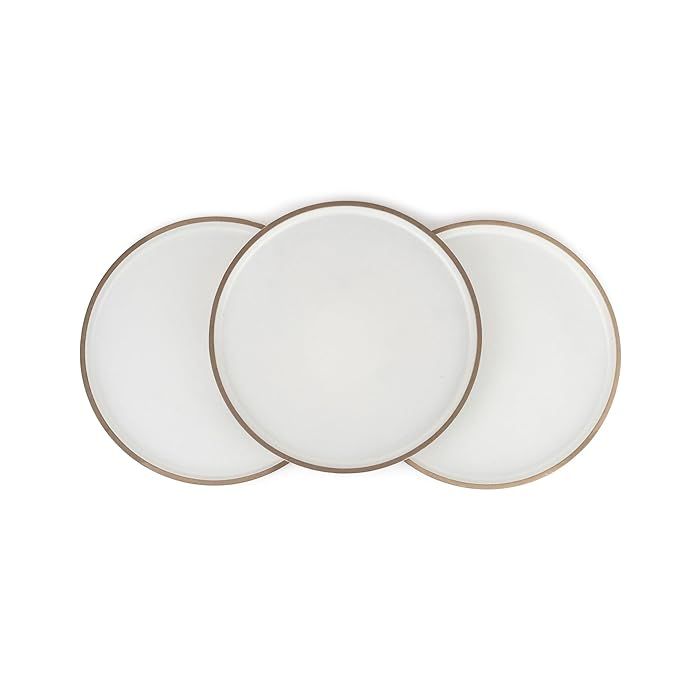 6 Pcs Ceramic Dinner Half Rice Plate Set (8"Inch Plate)-Cake Plate ...