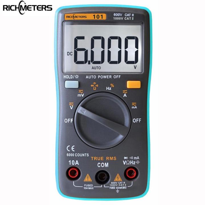 RM101 Multimeter Digital 6000 counts True RMS Auto Ranging RM102 ...