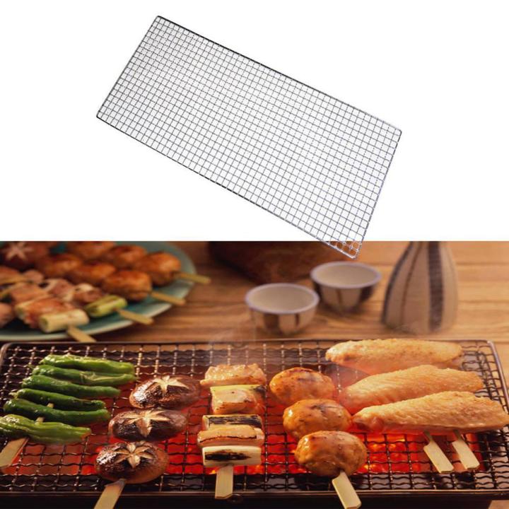 Stainless Steel BBQ Grill Net - Silver | Daraz.com.bd