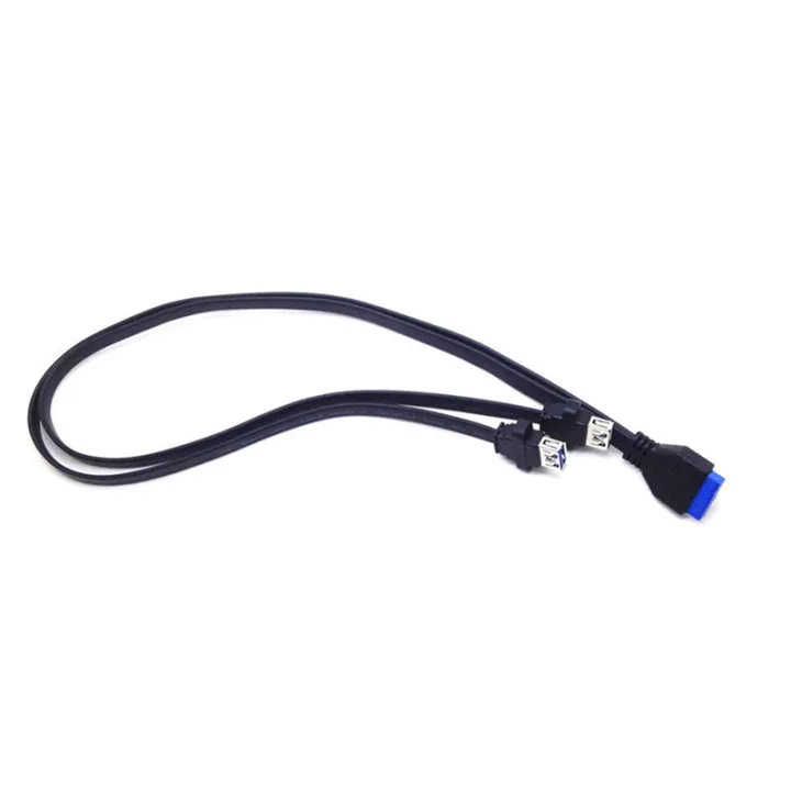 3pcs 0. Dual 2 Port USB 3.0 Front Panel Extension Cable A Type Female ...