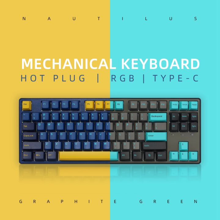 Capturer KT87 Hot Swappable RGB Mechanical Keyboard II plug and play ...