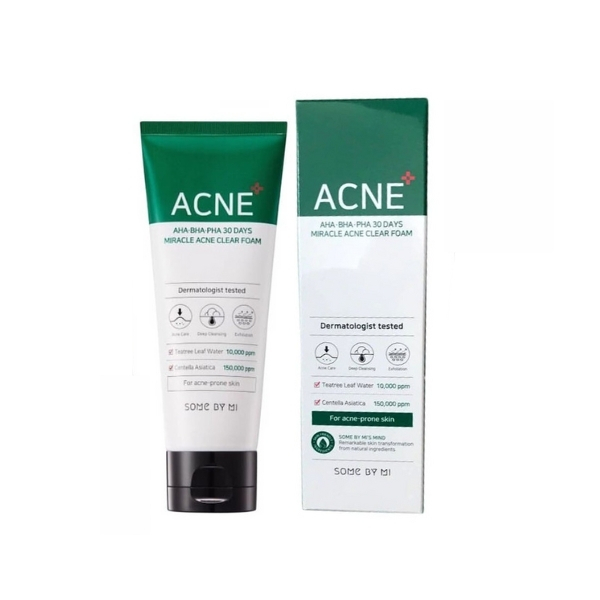 ACNE AHA.BHA.PHA 30 Days Miracle Acne Clear Foam (Korea) - 100ml ...