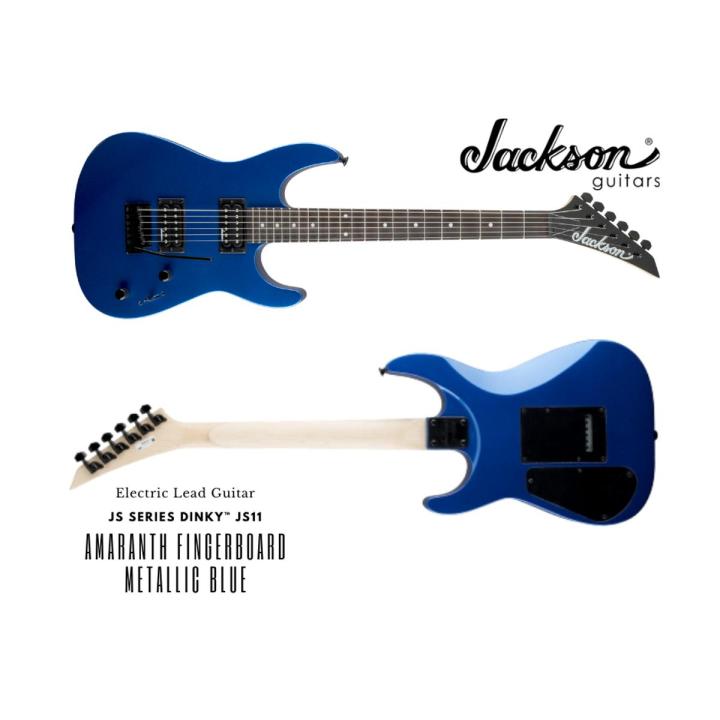 Jackson JS SERIES DINKY™ JS11, AMARANTH FINGERBOARD, METALLIC BLUE ...