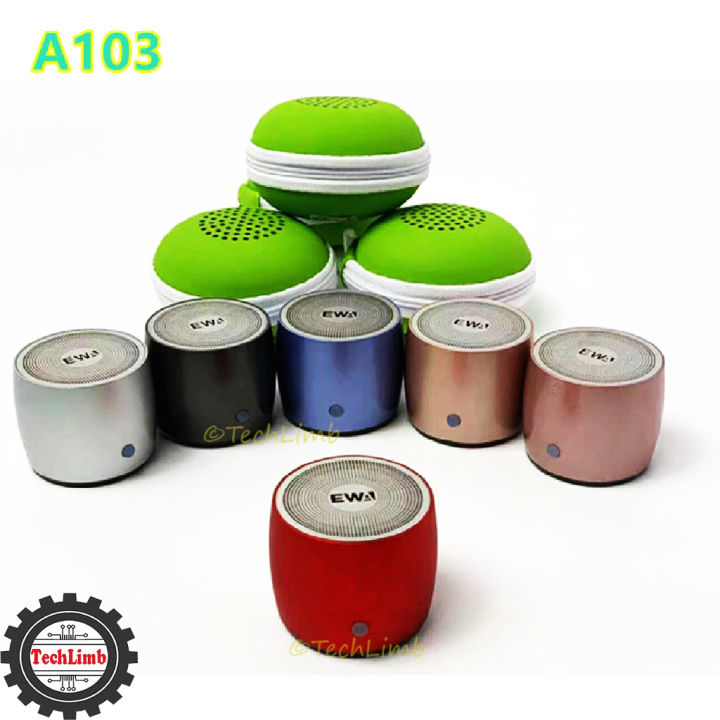 EWA A103 Outdoor portable mini wireless bluetooth speaker Hi Fi Sound Super Bass IPX5 Waterproof ...